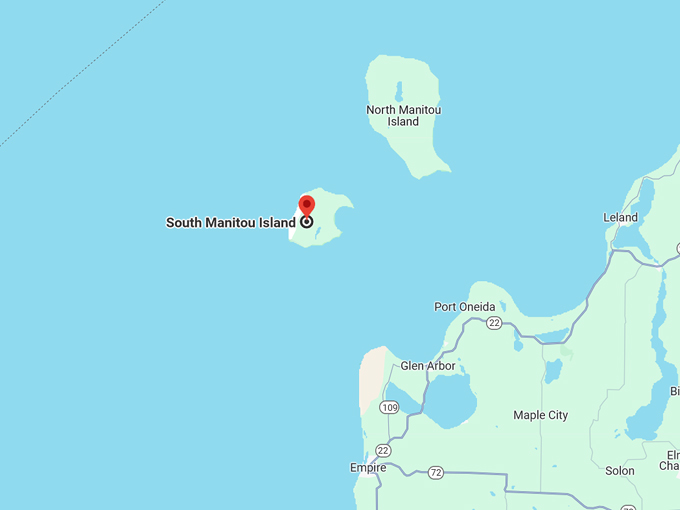 South Manitou Island 10 Map