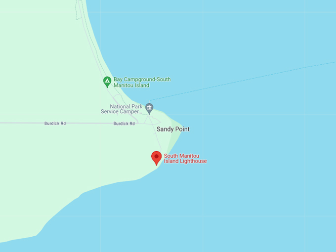 South Manitou Island Lighthouse 10 map