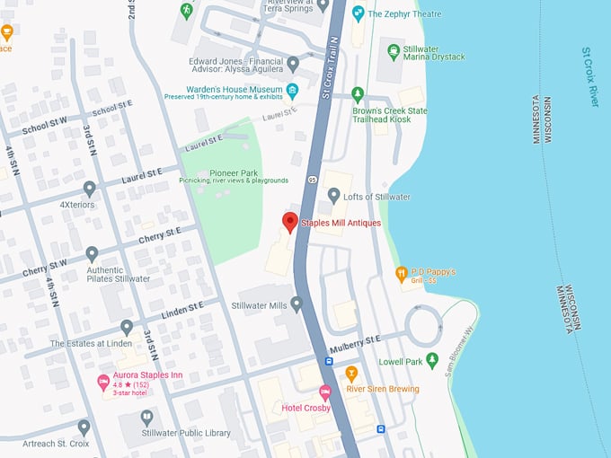 Staples Mill Antiques 10 map