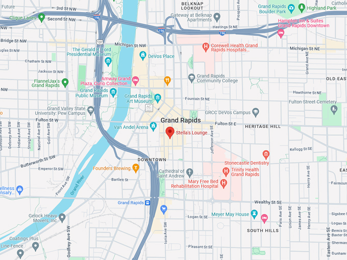 Stella&rsquo;s Lounge 10 map