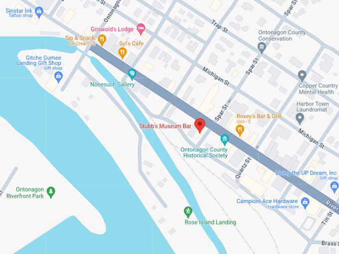 Stubb&rsquo;s Museum Bar 10 map