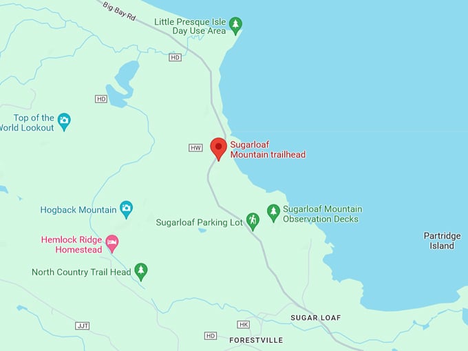 Sugarloaf Mountain 10 Map