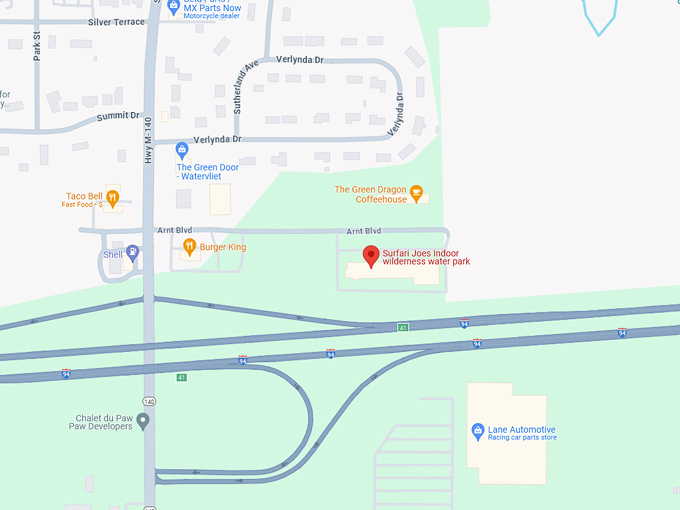 Surfari Joes Indoor Wilderness Water Park 10 map