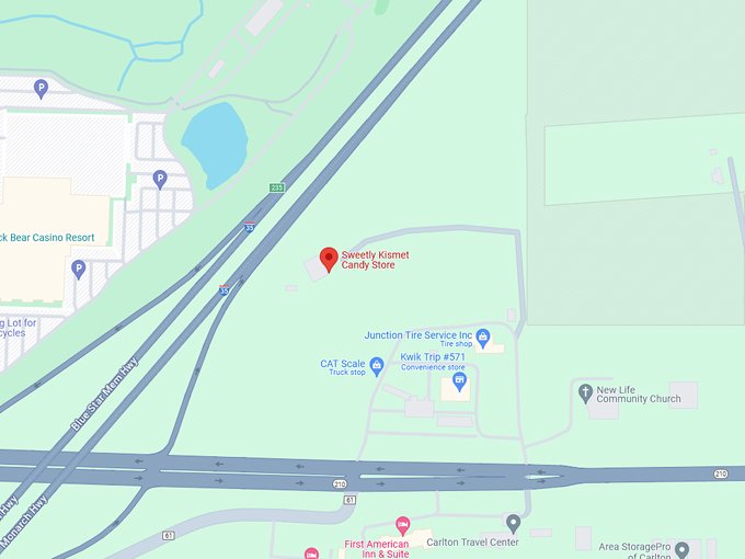 Sweetly Kismet Candy Store 10 map