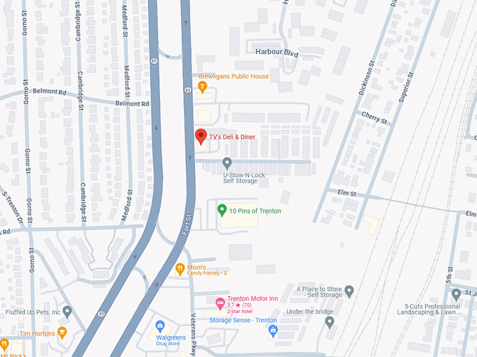 TV's Deli & Diner 10 map