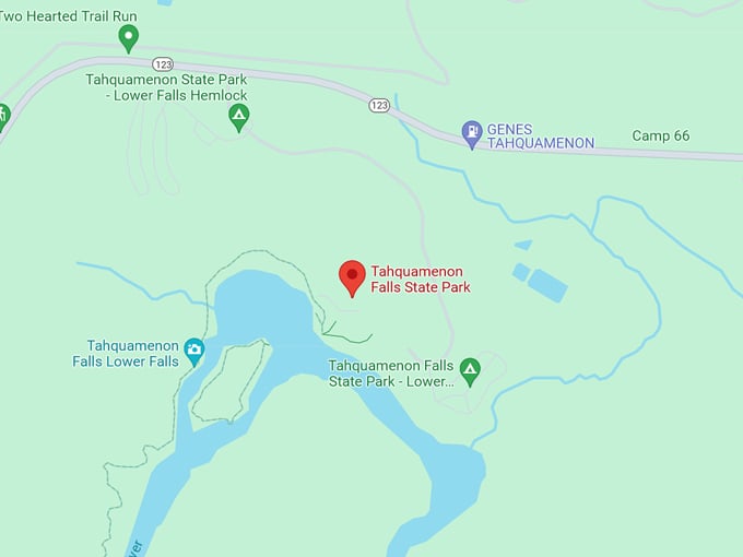 Tahquamenon Falls 10 Map