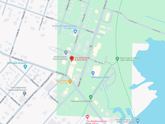 The Book Nook & Java Shop 10 map