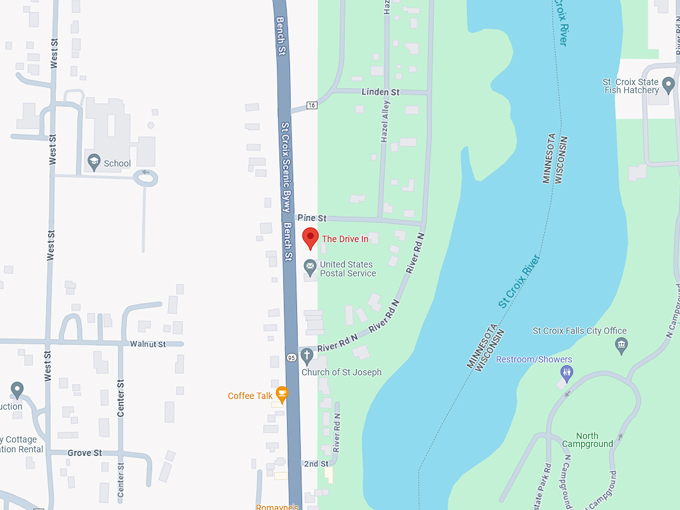 The Drive In Restaurant 10 map