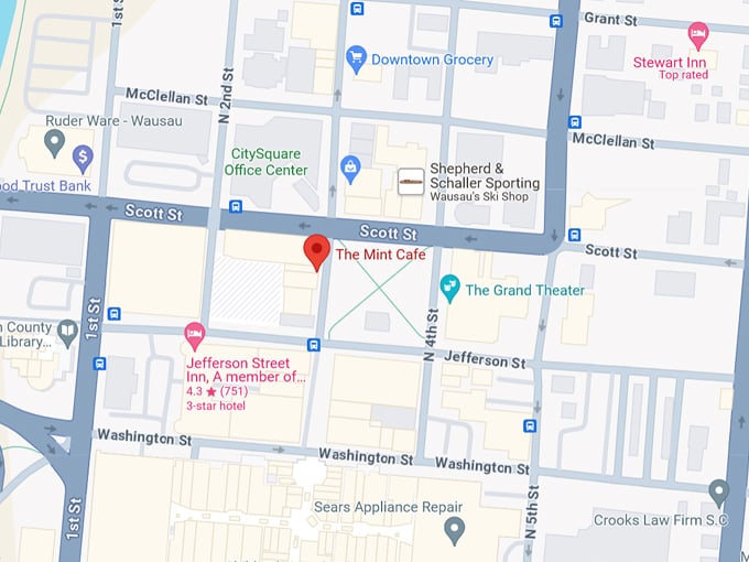 The Mint Cafe 10 Map