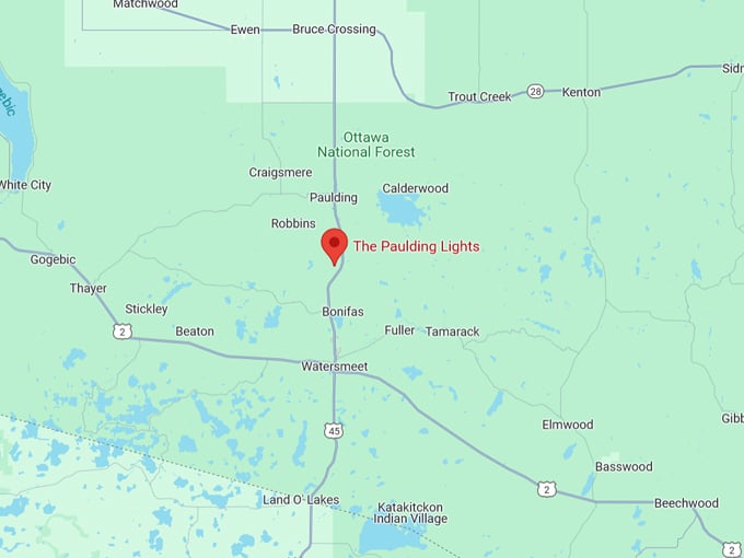 The Paulding Lights 10 Map