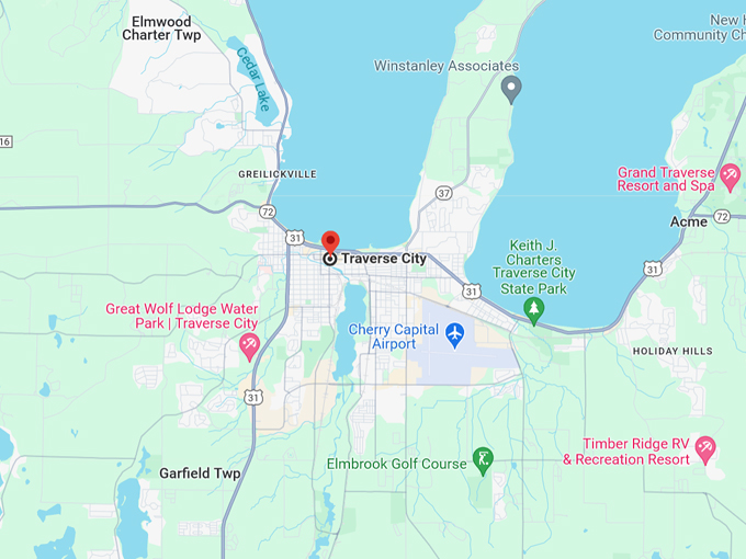 Traverse City 10 Map