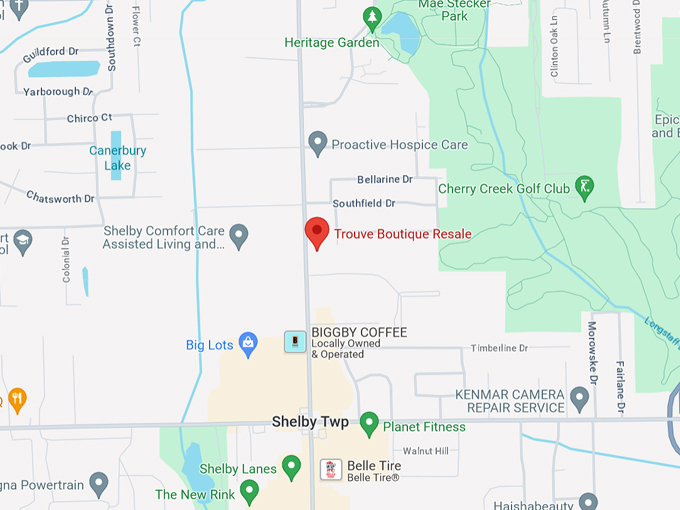 Trouve Boutique Resale 10 Map