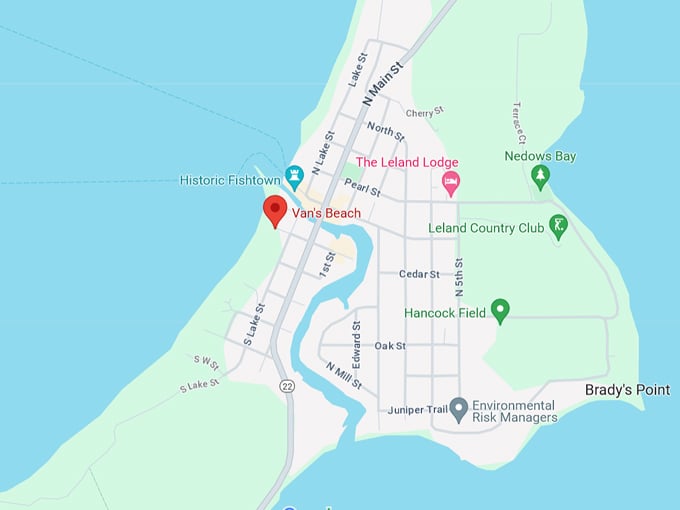 Van&rsquo;s Beach 10 Map