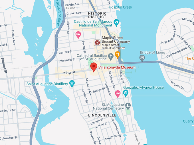 Villa Zorayda Museum 10 Map