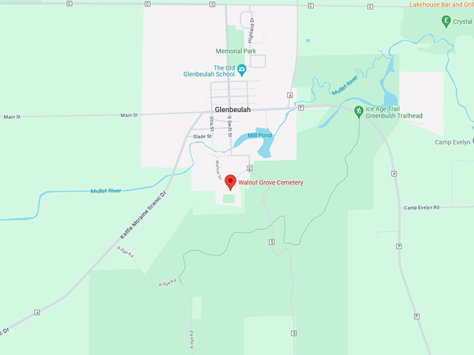 Walnut Grove Cemetery 10 map