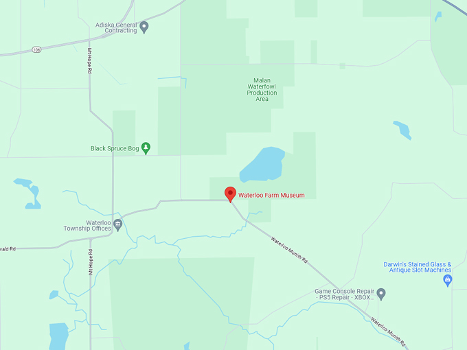 Waterloo Farm Museum 10 map