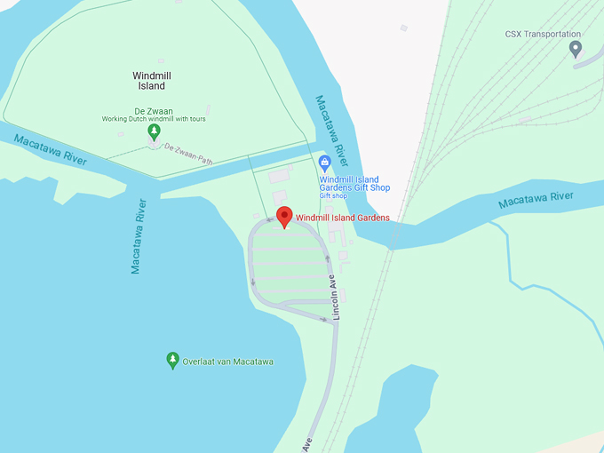 Windmill Island Gardens 10 map