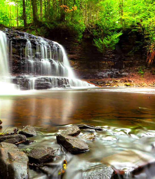 enchanting waterfall michigan ftr