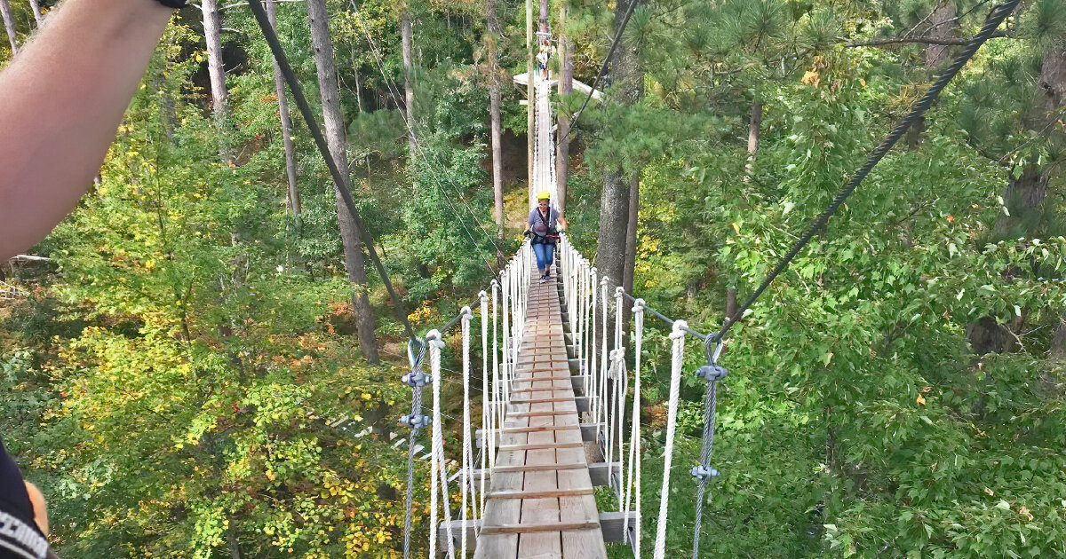 This Insanely Fun Treetop Adventure In Wisconsin Will Bring Out The ...