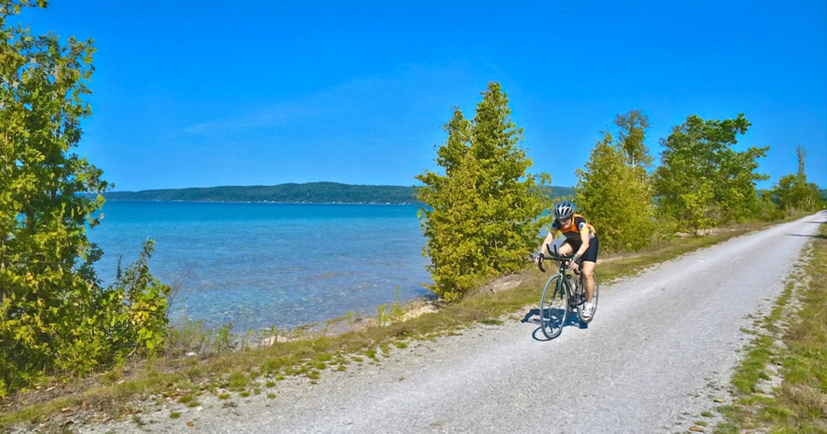 gorgeous bike trail michigan ftr