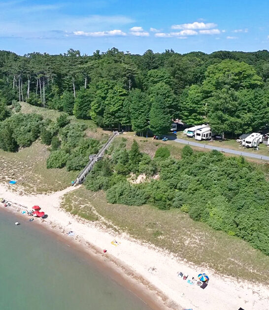 hidden beachfront park michigan ftr