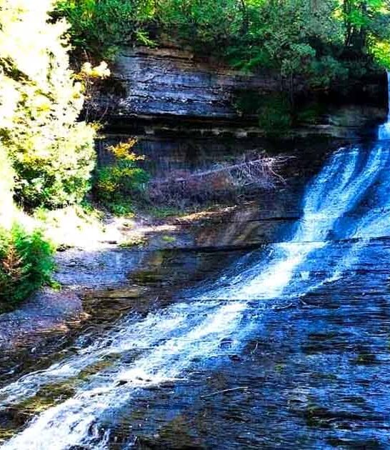 hidden waterfall trail michigan ftr