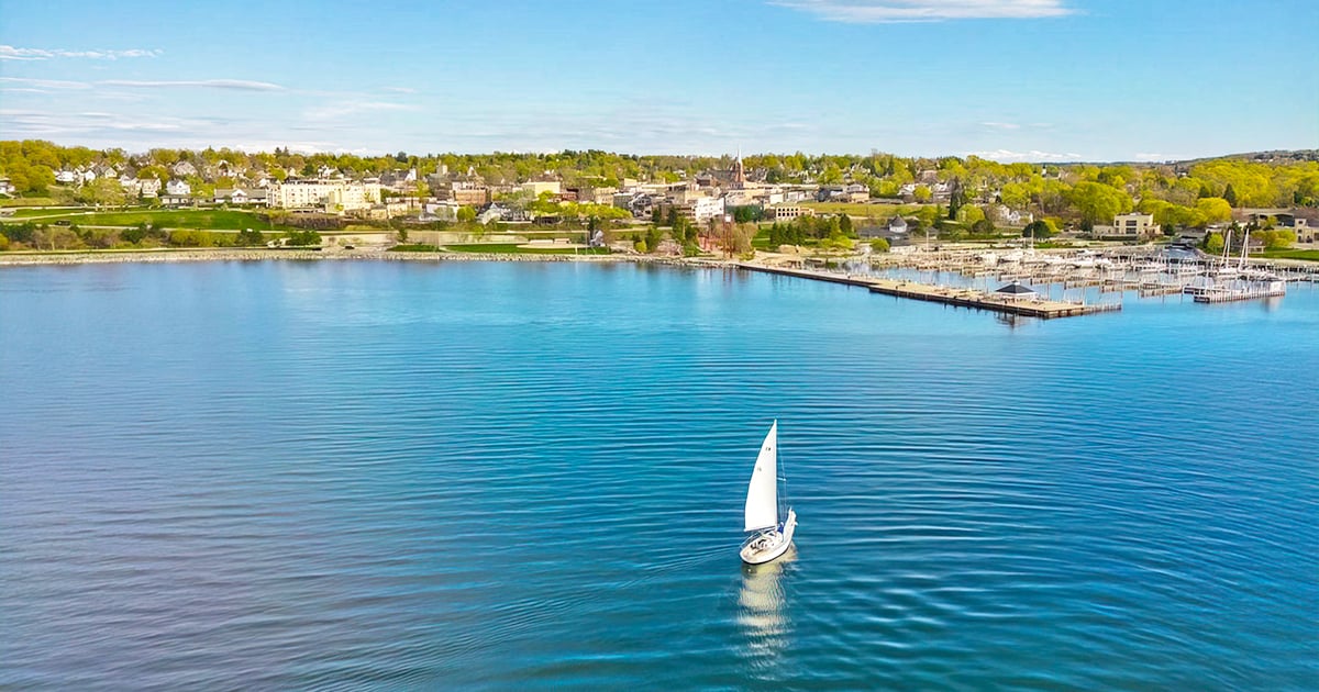 postcard beach town michigan ftr
