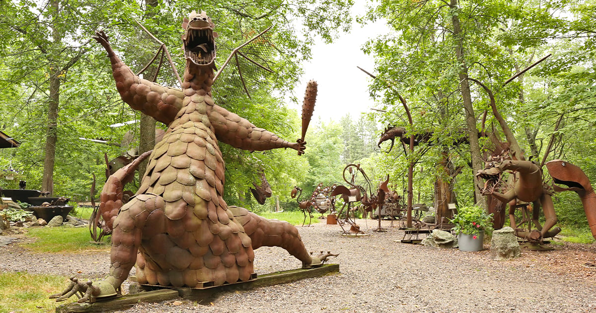 Explore This Whimsical Scrap Metal Sculpture Garden In Wisconsin With ...