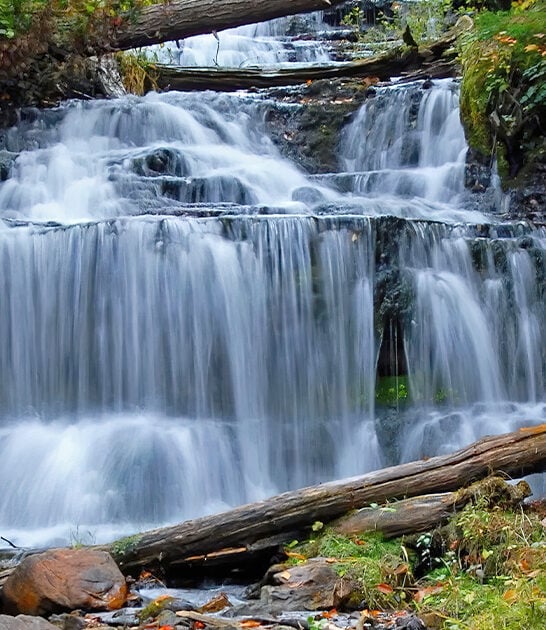 secret waterfall michigan ftr