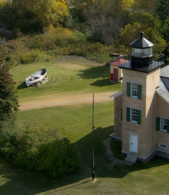 underrated postcard lighthouse michigan ftr