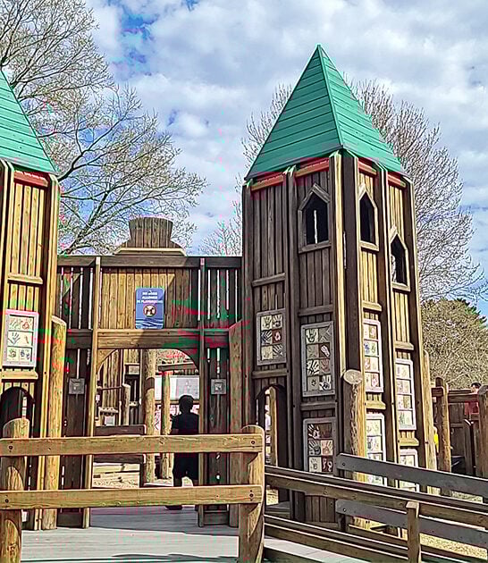 whimsical castle playground wisconsin ftr