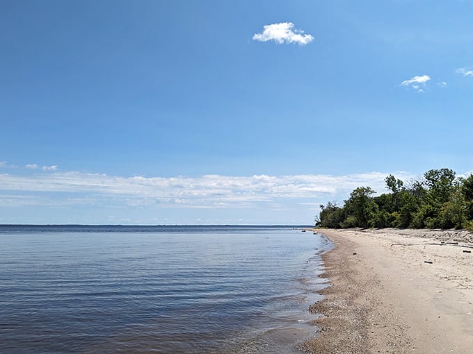 Three miles of pristine shoreline that'll make you question everything you thought you knew about Minnesota beaches.