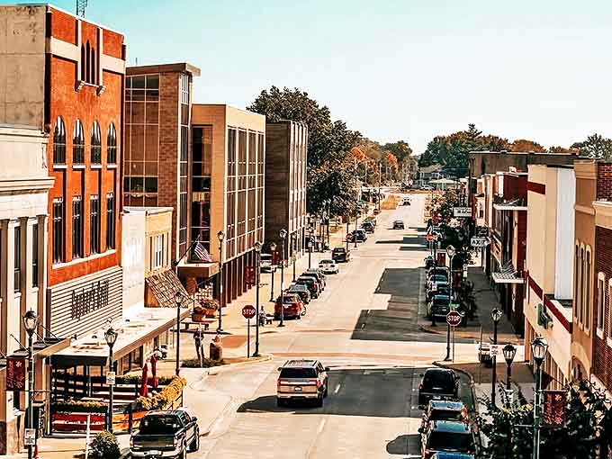 Downtown Effingham: Where brick-lined streets and historic buildings create a postcard-perfect scene that's actually more charming in person.