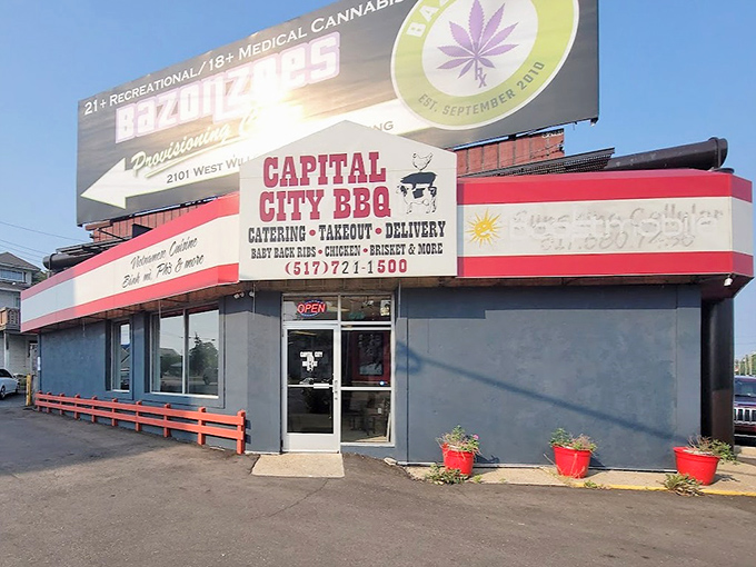 The unassuming exterior of Capital City BBQ hides a culinary wonderland where East meets West in the most delicious cultural handshake imaginable.