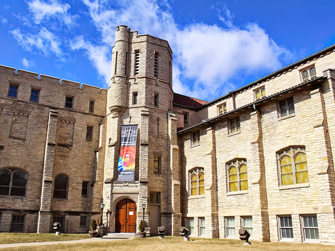 The History Museum at the Castle stands like a medieval mirage in downtown Appleton, making you wonder if you took a wrong turn into a fairy tale.