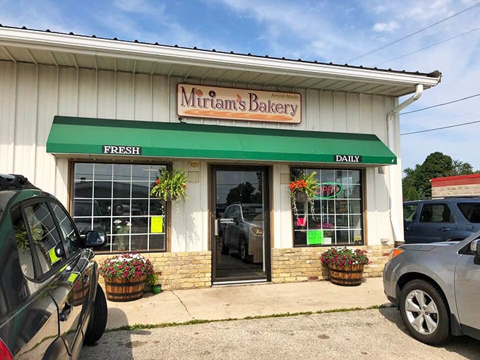 The unassuming exterior of Miriam's Bakery hides a wonderland of baked treasures within its humble walls.