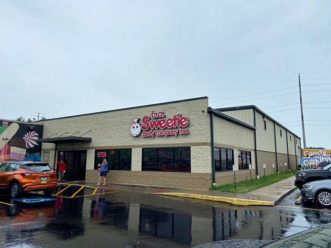 The unassuming exterior hides a sugar-filled wonderland that'll make your childhood self jump for joy inside your adult body.