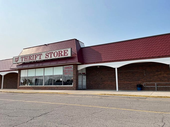 The unassuming exterior hides a wonderland of secondhand treasures that could keep you browsing until closing time and beyond.