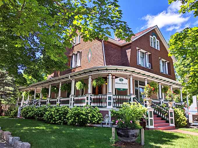 Exterior: Victorian grandeur meets small-town charm at the Himelhoch, where that wrap-around porch practically begs you to sit a spell with lemonade.