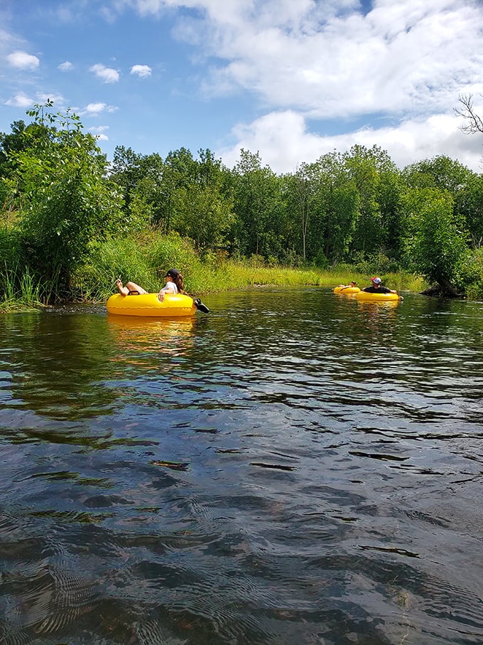 Sunshine, clear water, and bright yellow tubes &ndash; the essential ingredients for a perfect summer day on Minnesota's Ottertail River.