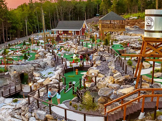 Moose Mountain Adventure Golf transforms Mall of America's third floor into a wilderness wonderland where putting meets outdoor adventure without the mosquitoes.