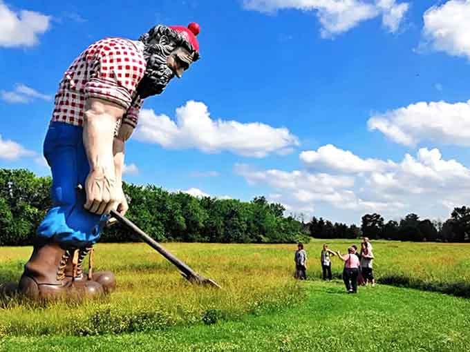 Nathan Manilow Sculpture Park: Where art meets prairie in a dance of scale and surprise &ndash; giant sculptures dot the landscape like toys left by playful giants.