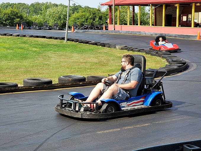 Speed demons take note: Northland Kart Kountry's main track offers the perfect blend of straightaways and curves for racing enthusiasts of all skill levels.