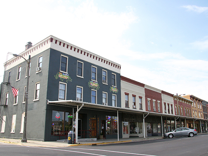 Historic Sandwich, Illinois welcomes visitors with its charming main street &ndash; where every brick seems to whisper stories from another era.