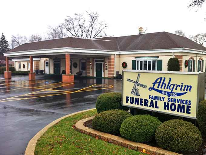 From the outside, you'd never guess this dignified funeral home hides one of Illinois' quirkiest attractions in its basement.