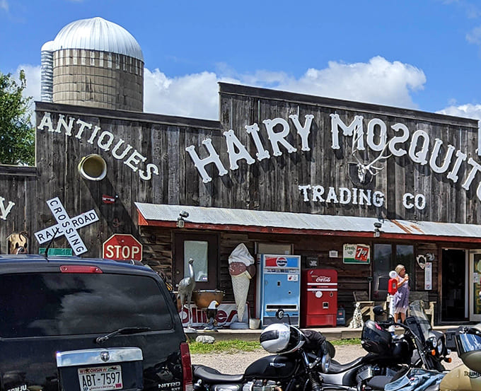The weathered barn exterior and vintage signage promise adventures in oddity that deliver beyond expectations.