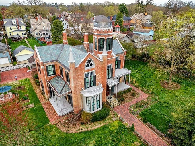 A brick fortress rising from suburban Ohio, The Castle's Gothic Revival architecture stands as proudly today as when it first shocked the neighbors in 1855.