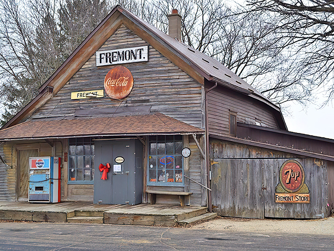 The weathered wooden exterior of Fremont Store stands as a testament to simpler times, complete with vintage Coca-Cola signage that's earned its patina honestly.