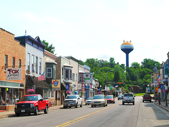 Downtown Montello puts the "charm" in "charming small town," with its classic storefronts and that water tower keeping watch like a friendly giant.