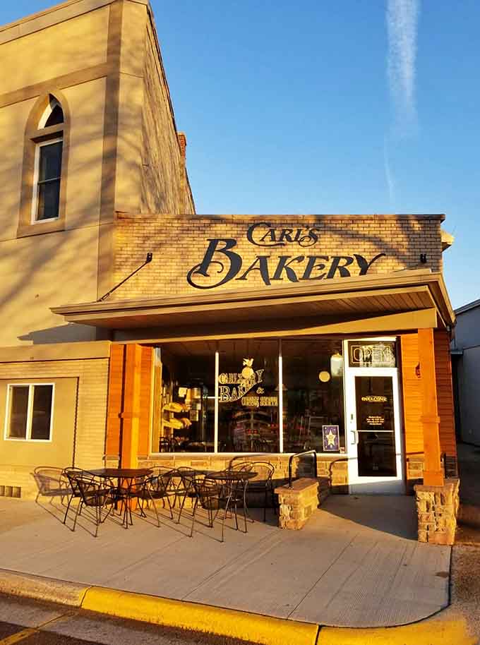 That golden-hour glow on Carl's Bakery isn't just good lighting, it's practically a beacon calling you to carb heaven.